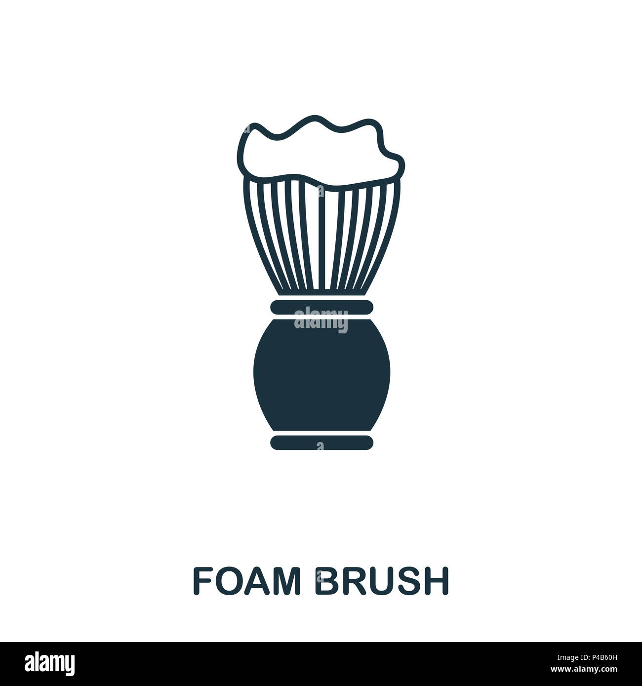 Foam Brush icon. Flat style icon design. UI. Illustration of foam brush ...