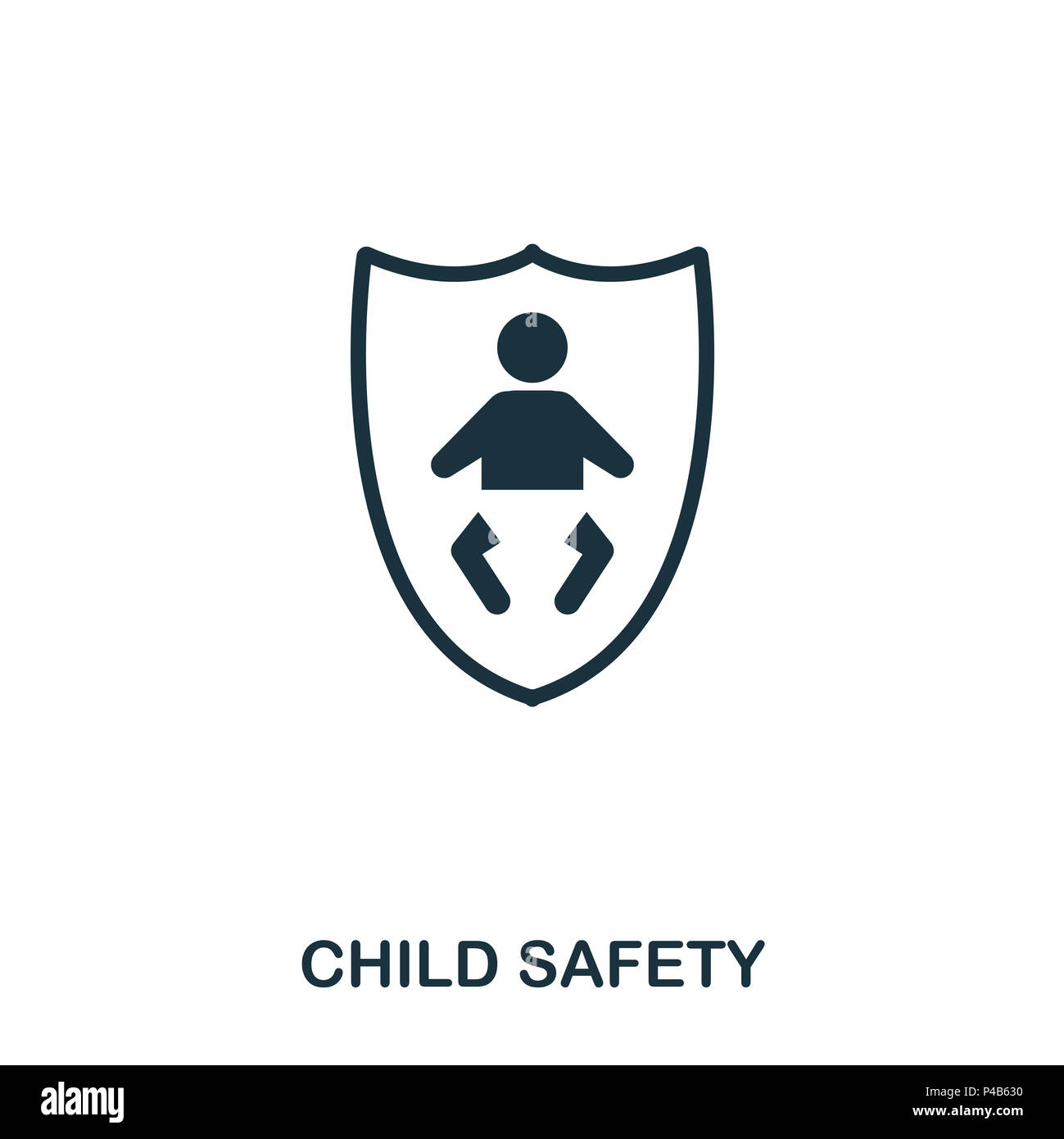 Insurance icon monochrome simple Cut Out Stock Images & Pictures - Alamy