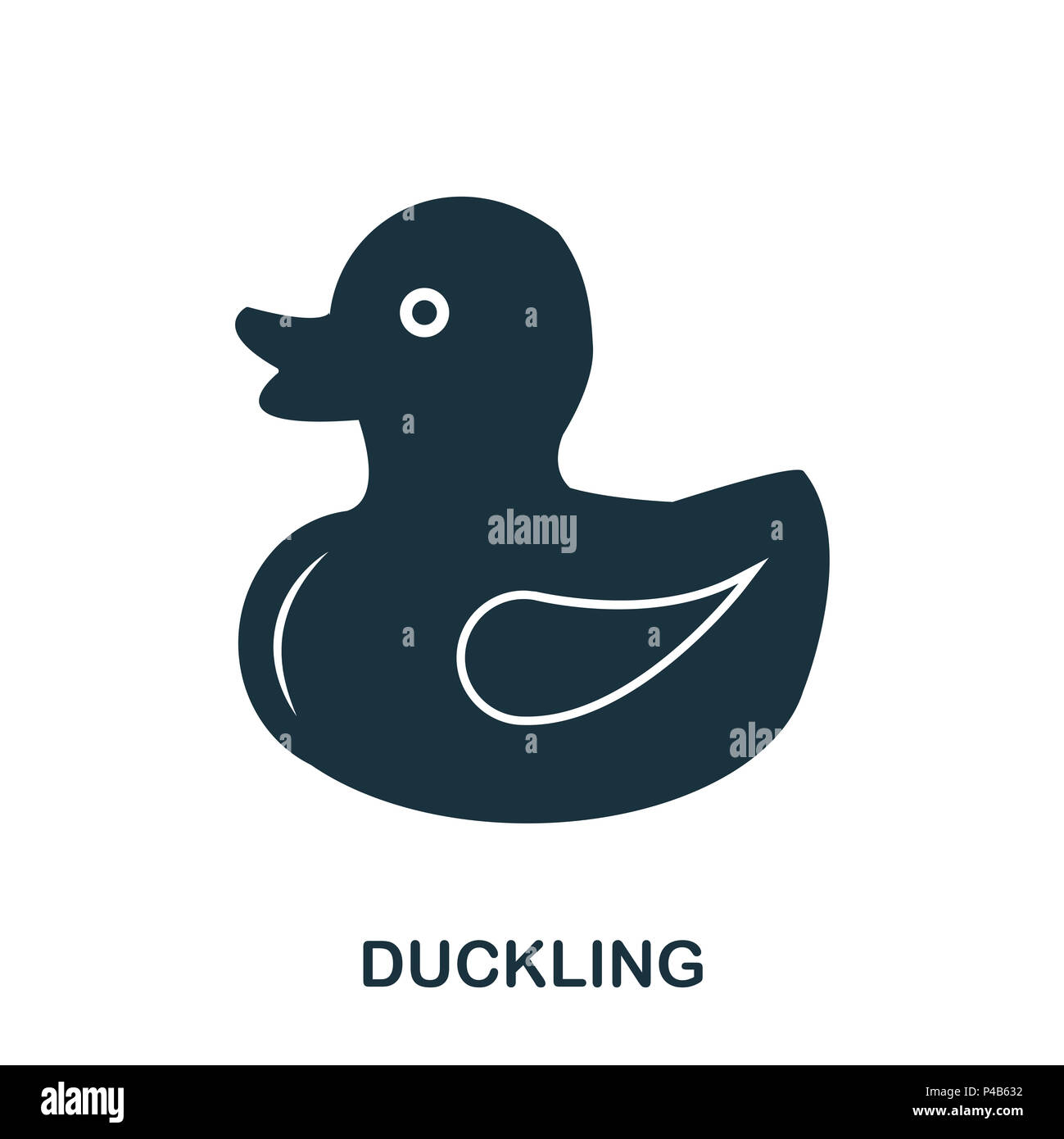 Duckling icon. Mobile apps, printing and more usage. Simple element ...
