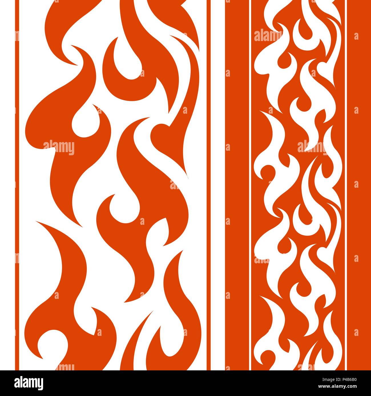 Seamless fire border Stock Vector Image & Art - Alamy
