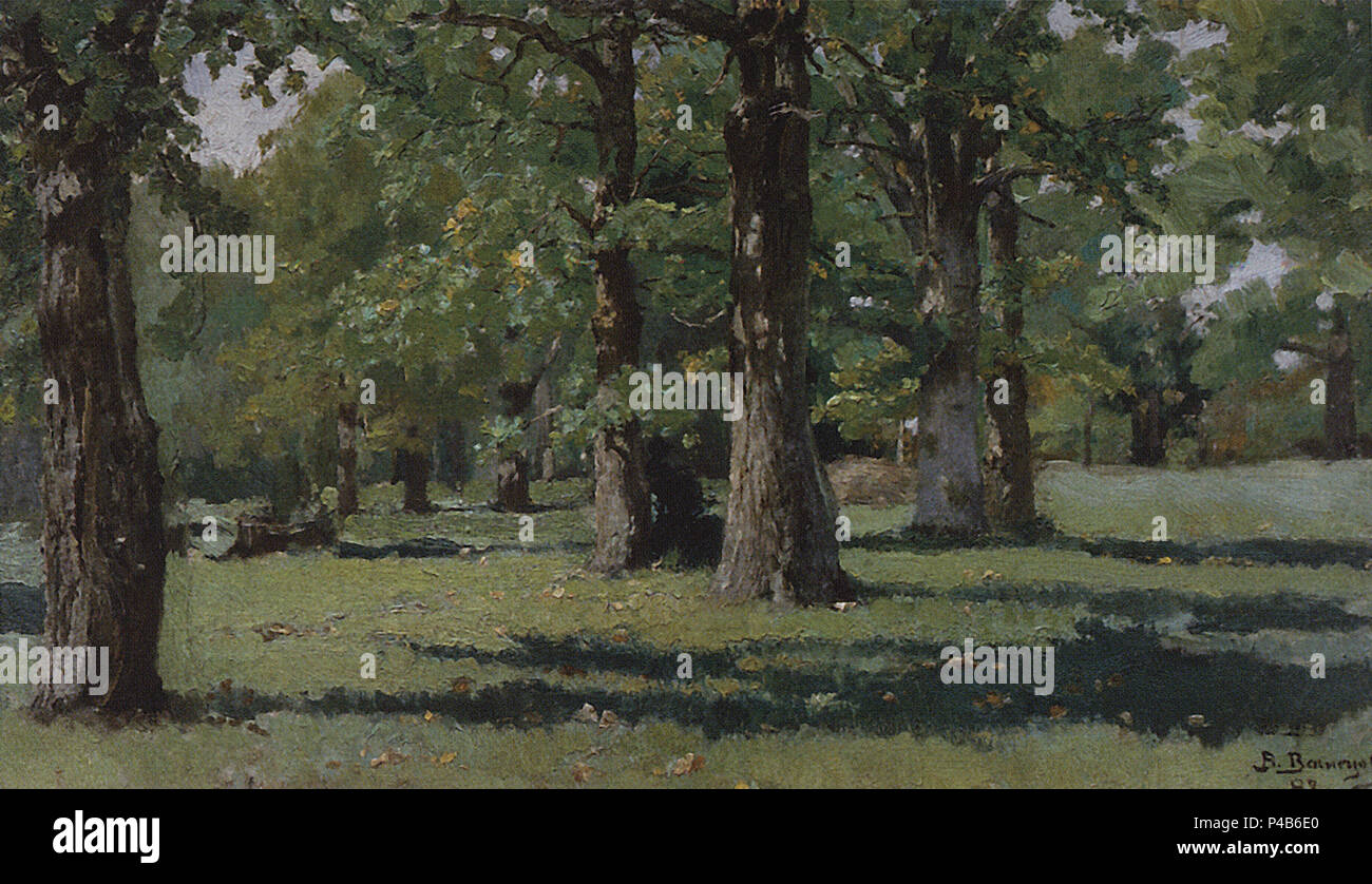 Vasnetsov Victor - Oak Trees in Abramtsevo Stock Photo - Alamy
