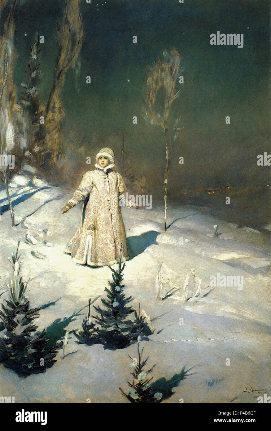 Vasnetsov Victor - Snow Maiden (Snegurochka Stock Photo - Alamy