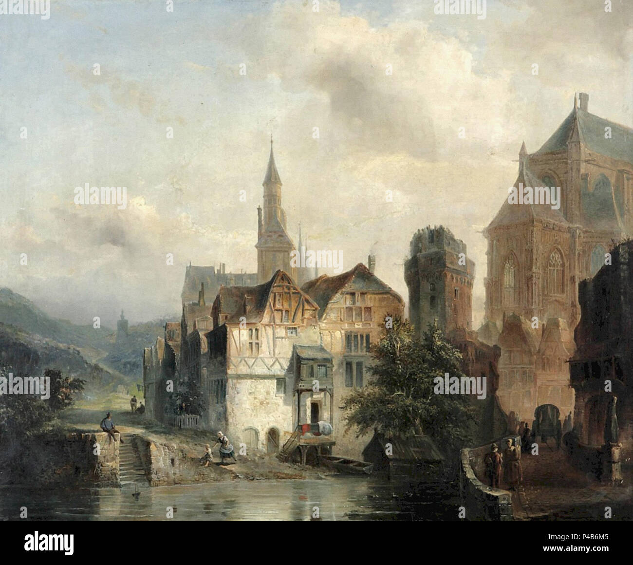 Tetar Van Elven Pierre Henri - Capriccio Van Een Duitse of Franse Stad ...