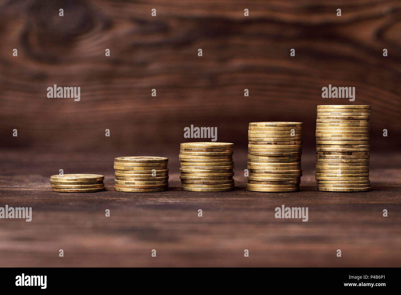 coins stacked on each other Stock Photo - Alamy