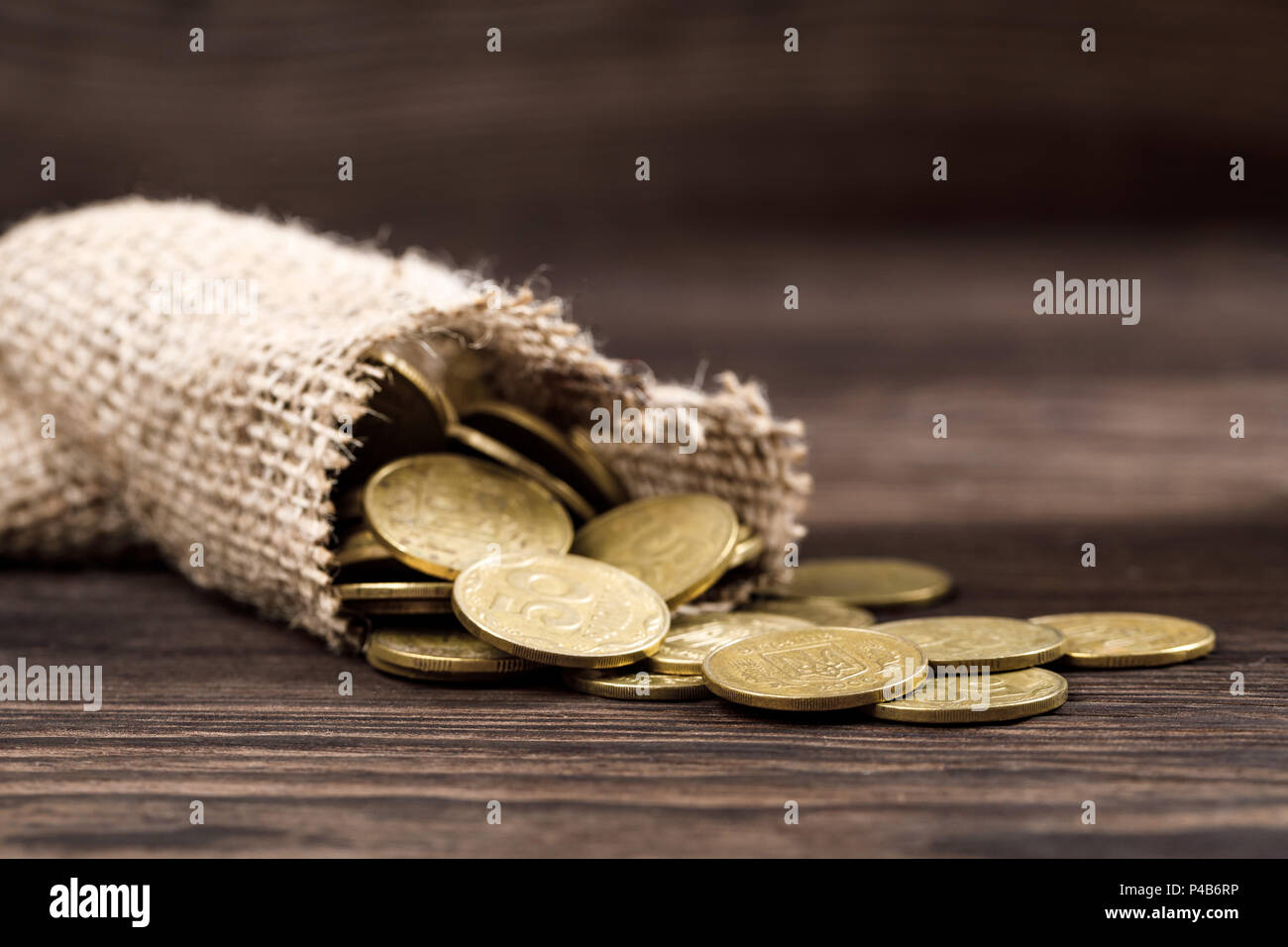 Large bag of coins hi-res stock photography and images - Alamy