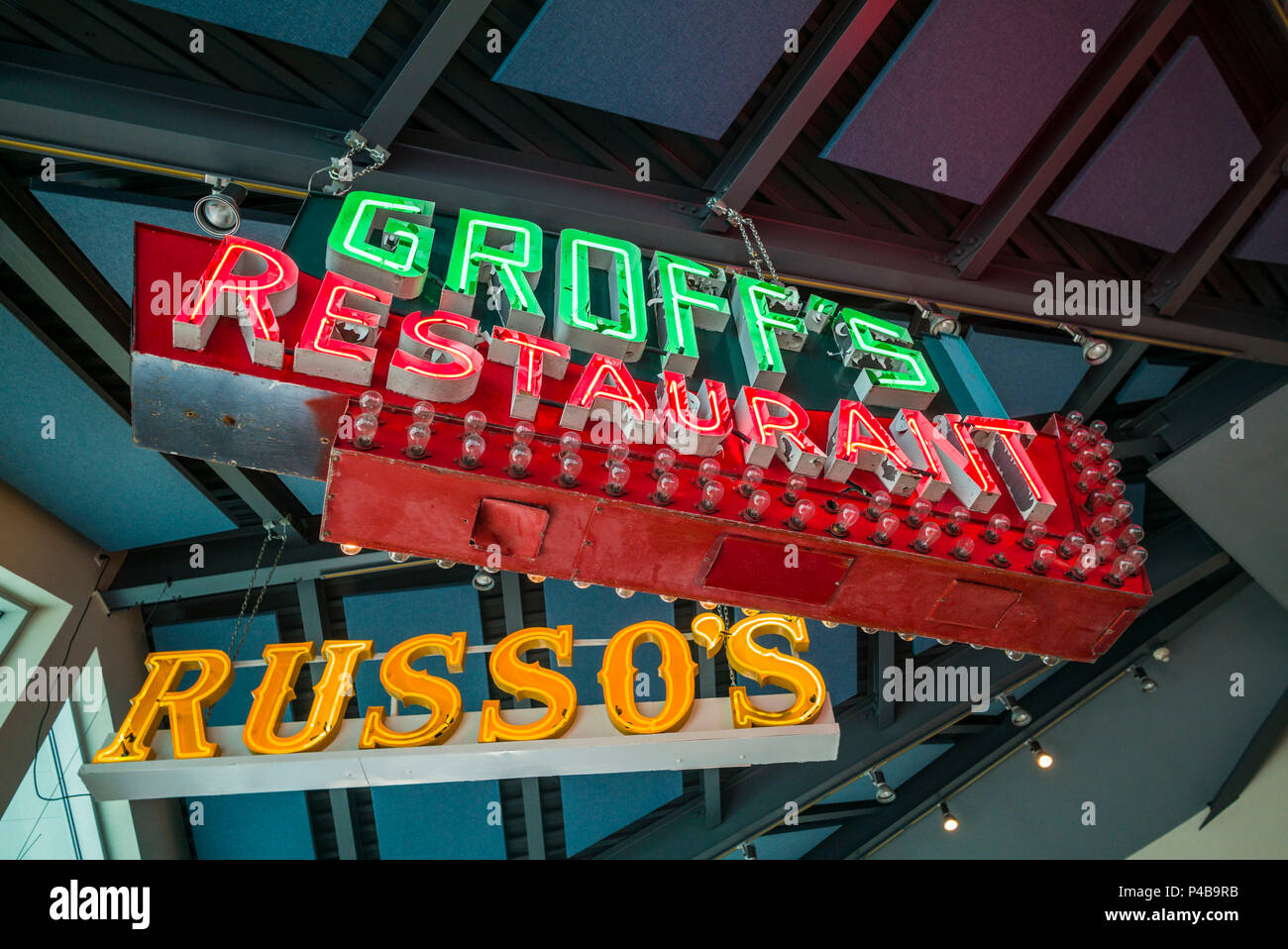 Neon signs 1950s hi-res stock photography and images - Alamy