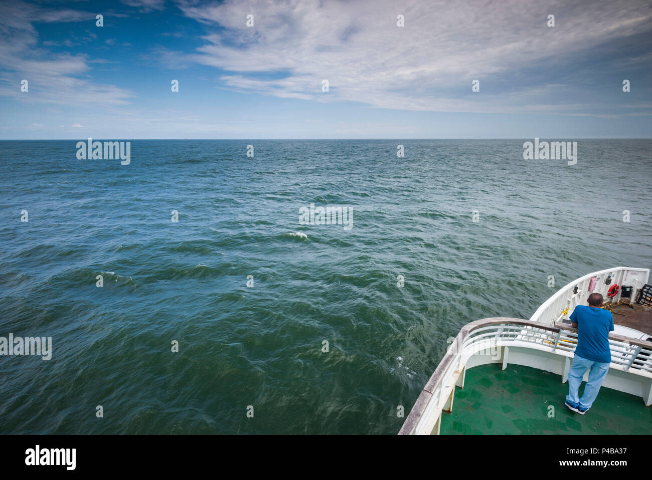 USA, Delaware, Lewes, aboard the Lewes, DE to Cape May, NJ ferry Stock ...