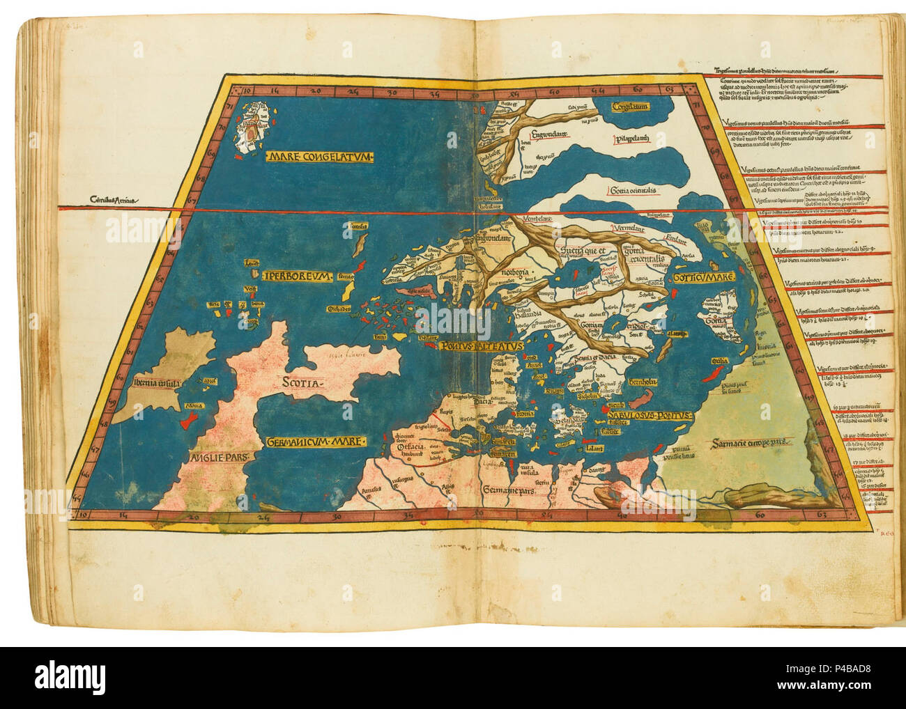 11th Map of Europe Stock Photo - Alamy