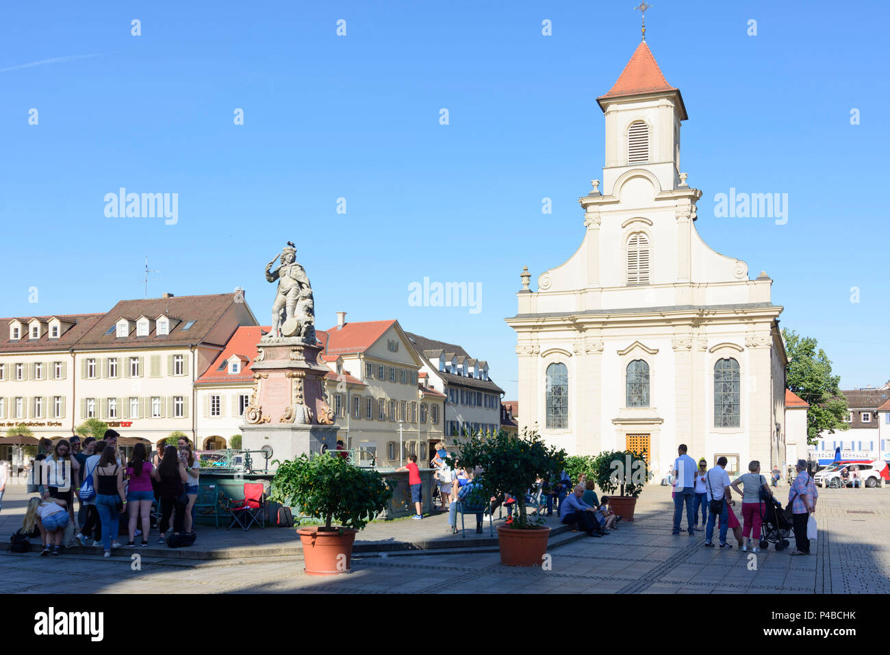 Church zur heiligsten dreieinigkeit to the holiest triad hi-res stock ...