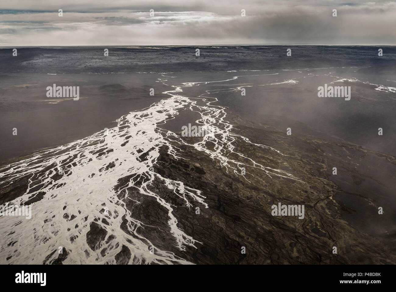 Dust storms over lava fields by Holuhraun. August 29, 2014 a fissure ...