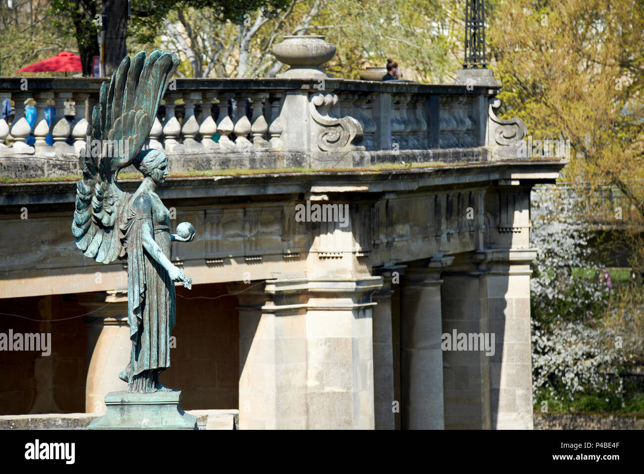 Angel of Peach statue in parade gardens Bath England UK Stock Photo - Alamy