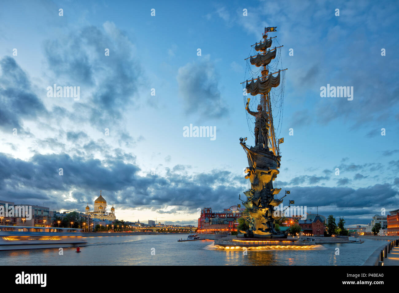 Peter the Great Statue, a 98-metre-high monument to Russian Tsar Peter ...