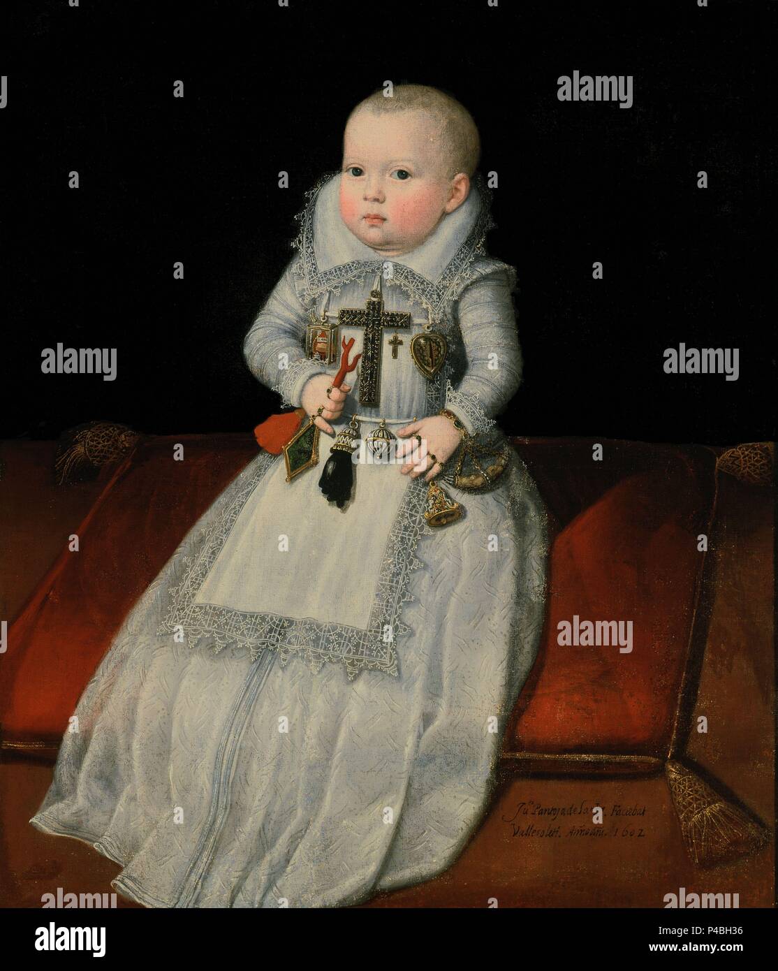 LA INFANTA MARIA ANA CON SONAJEROS - 1602. Author: Juan Pantoja de la ...