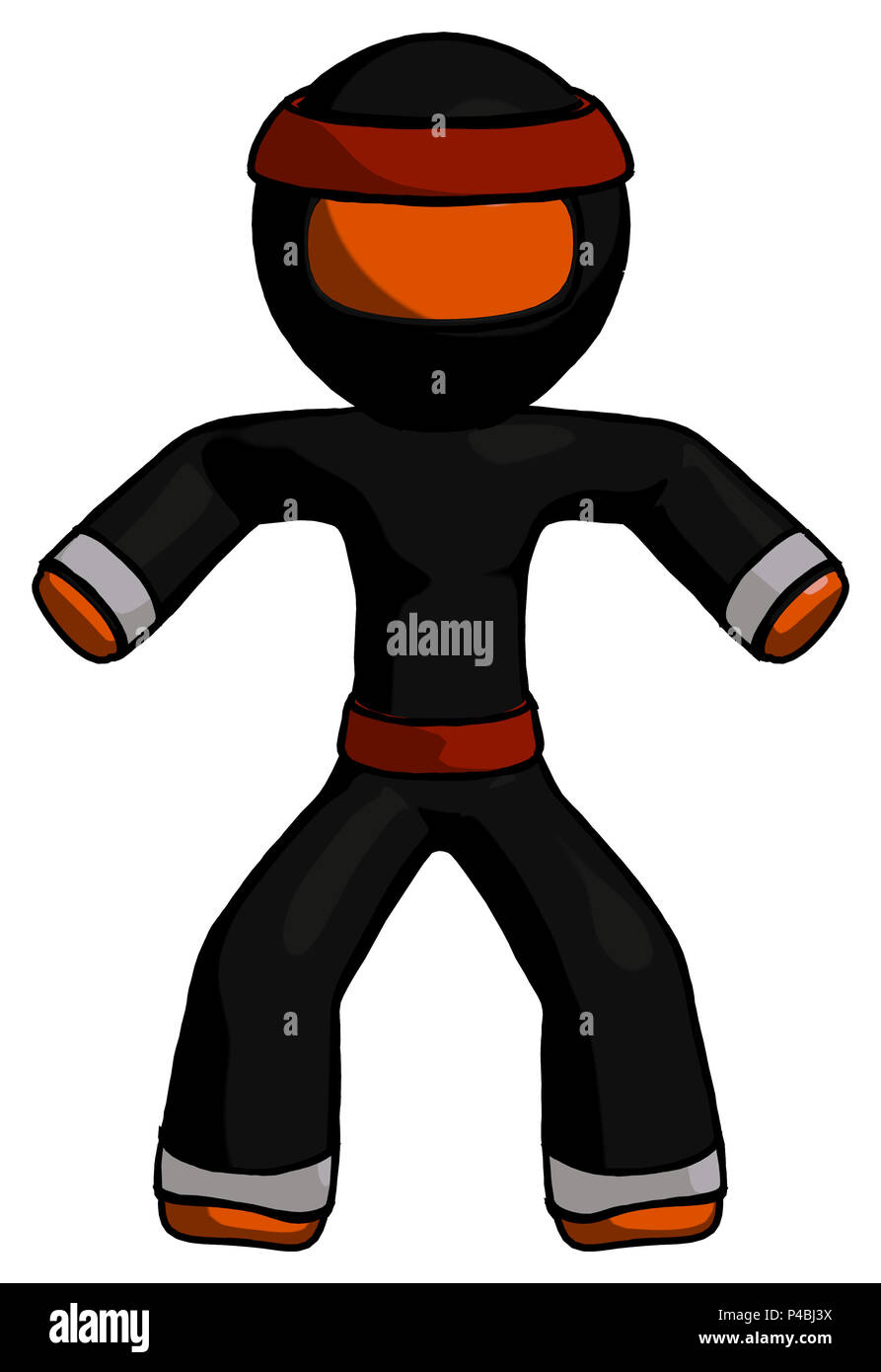 Orange football player male sumo wrestling power pose Stock Photo - Alamy