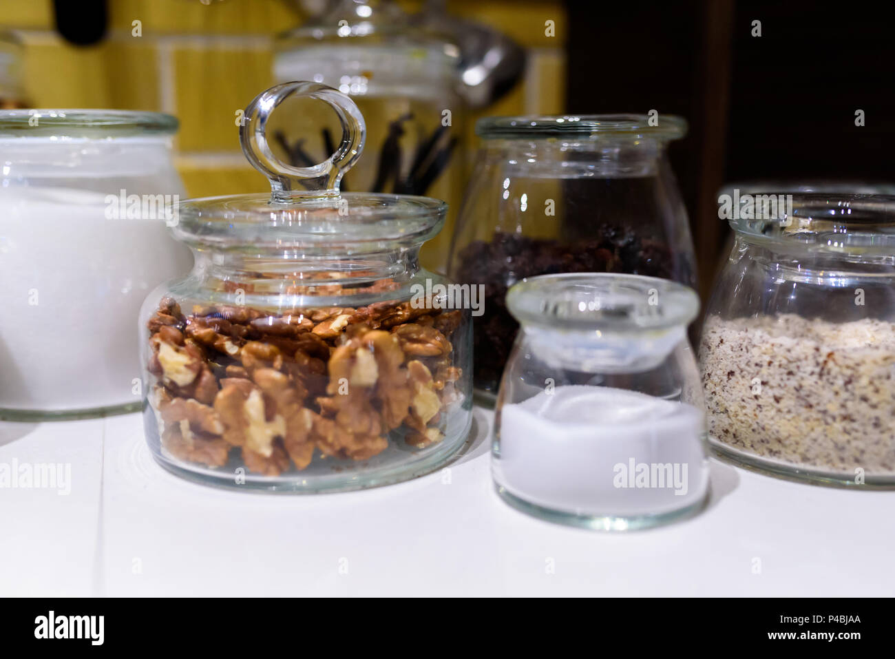Chocolate preparation - making chocolate in the kitchen Stock Photo - Alamy
