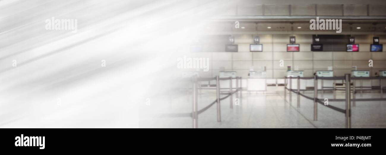 Airport check in area transition Stock Photo - Alamy