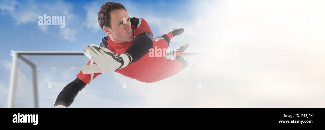 Goalkeeper stretching hi-res stock photography and images - Alamy