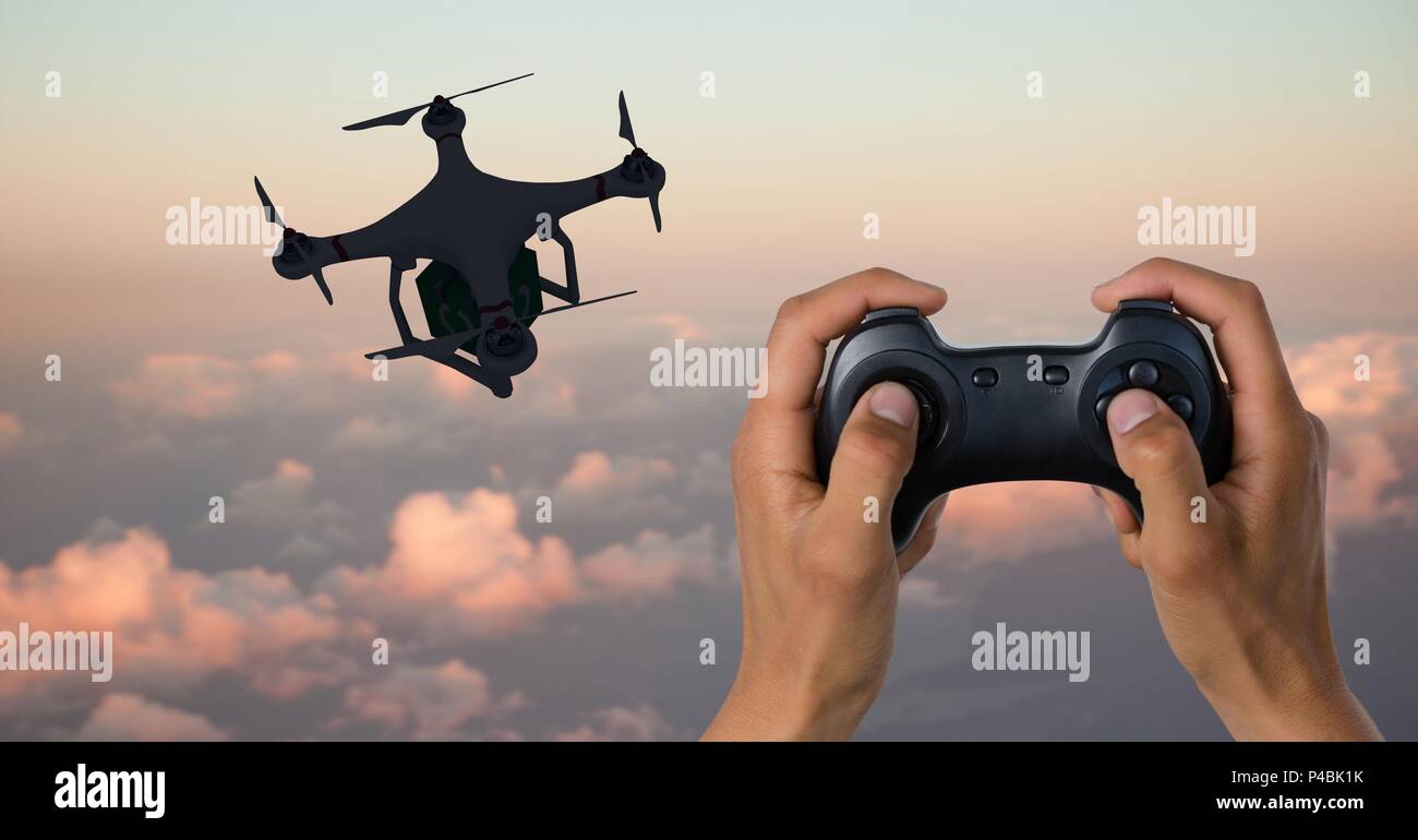 Drone in sky hi-res stock photography and images - Alamy