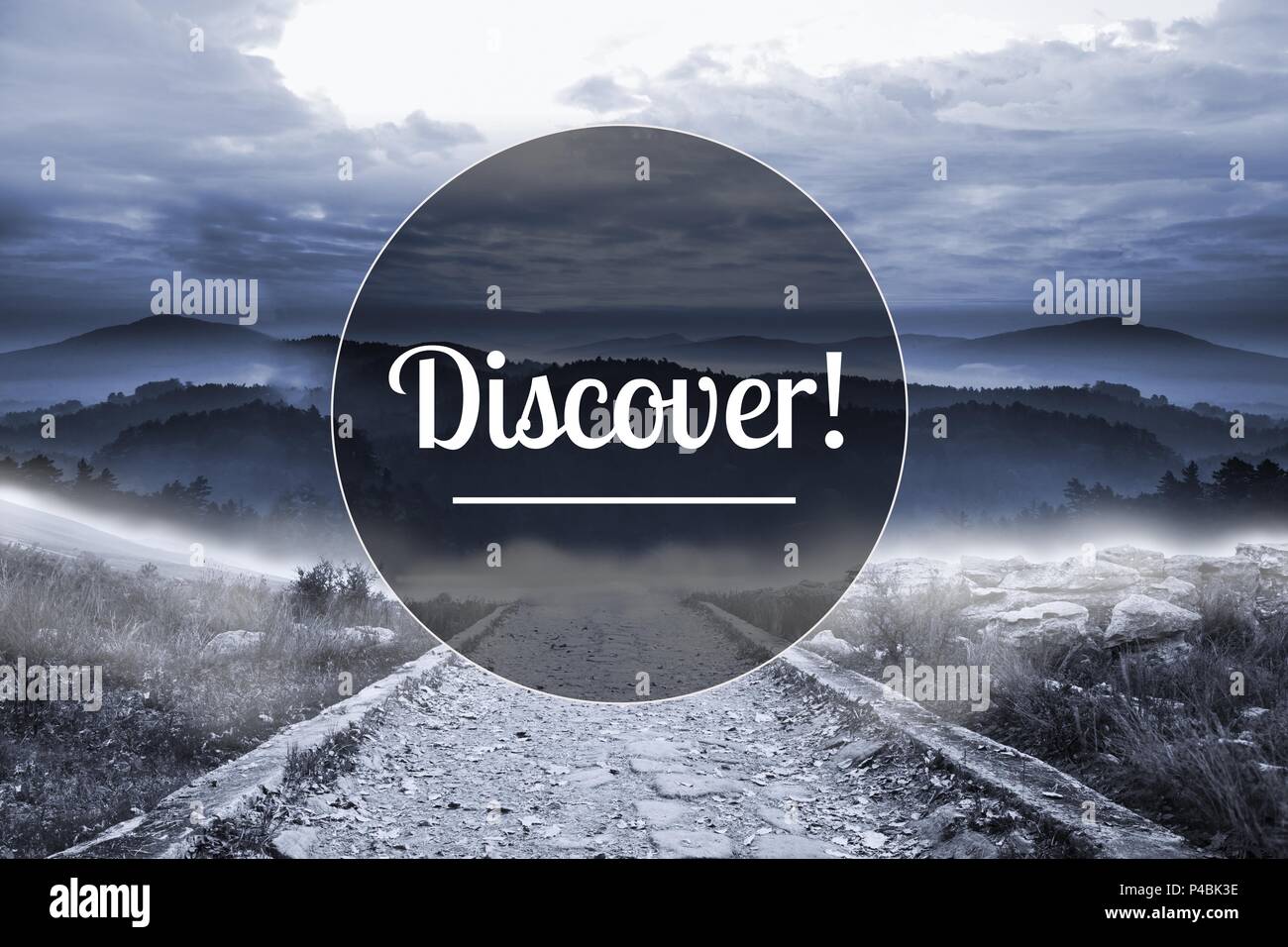 Discover image with landscape Stock Photo - Alamy