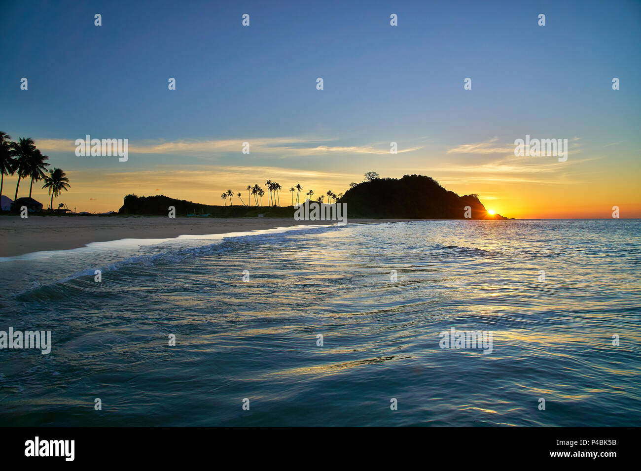 Boat view on the beach Stock Photo - Alamy