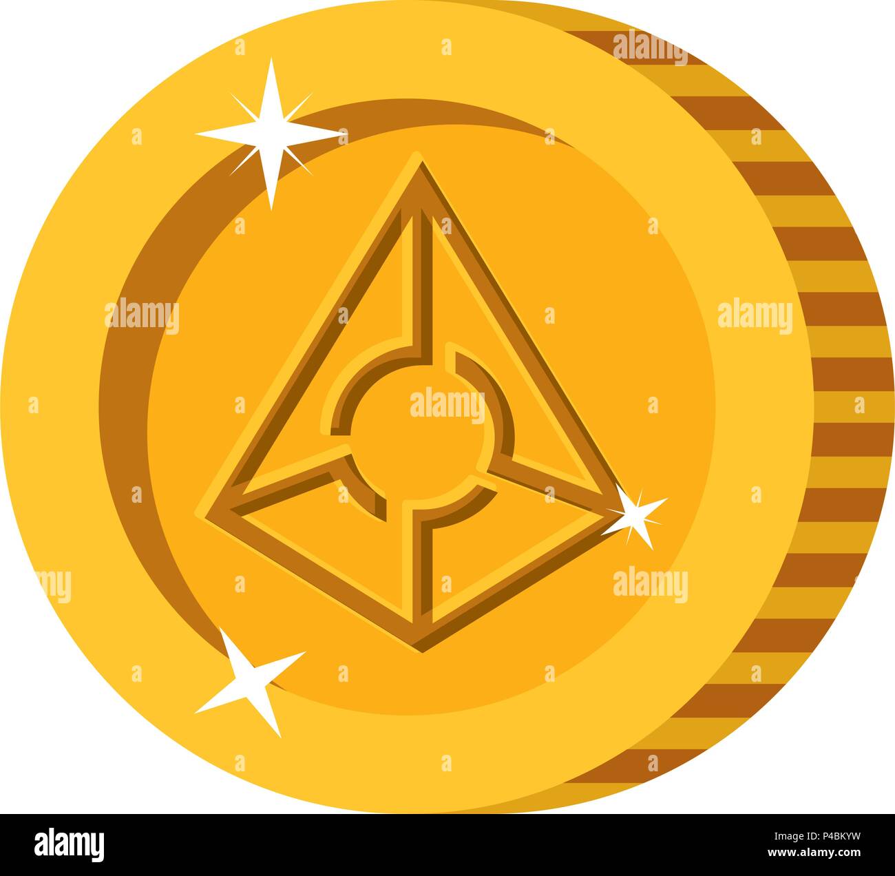 cryptocurrency augur coin isolated icon Stock Vector Image & Art - Alamy
