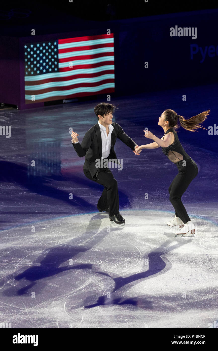 Maia Shibutani/Alex Shibutani (USA) performing at the Figure Skating ...