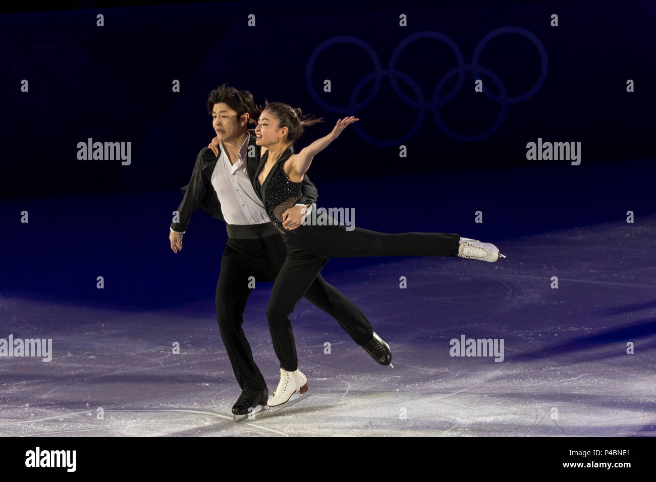 Maia Shibutani/Alex Shibutani (USA) performing at the Figure Skating ...