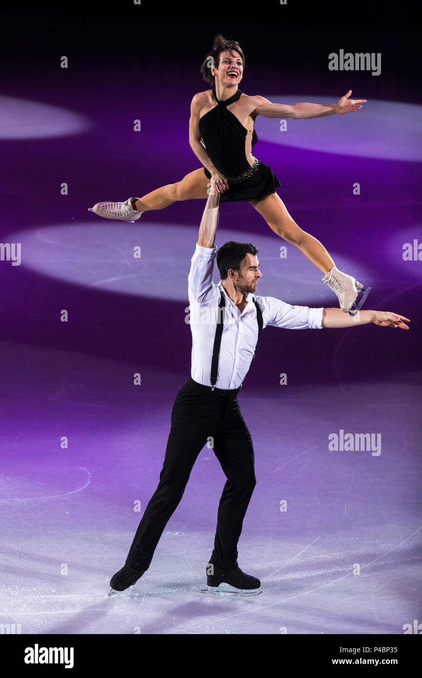 Meagan Duhamel/Eric Radford (CAN) performing at the Figure Skating Gala ...