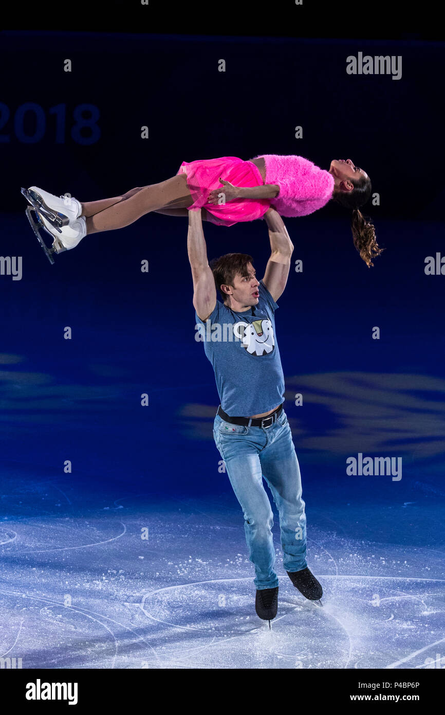 Valentina Marhei/Ondrei Hotarek (ITA) performing at the Figure Skating ...
