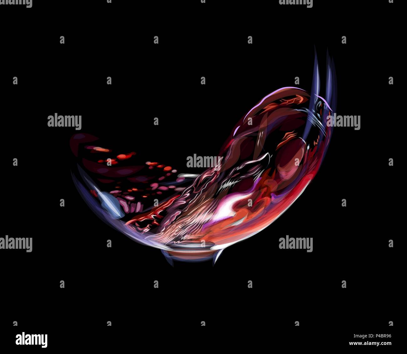 Red juice splash in Stock Vector Images - Alamy