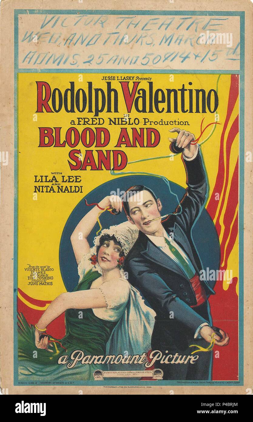 Original Film Title: BLOOD AND SAND. English Title: BLOOD AND SAND ...
