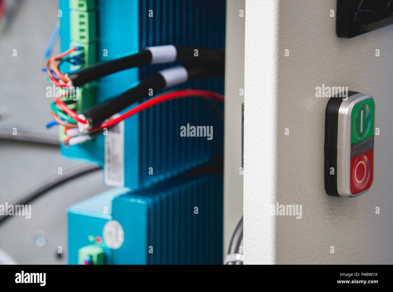 Part of the cnc milling machine with control panel in progress o Stock ...