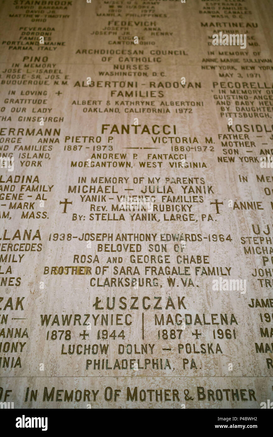 USA, District of Columbia, Washington, Basilica of the National Shrine ...