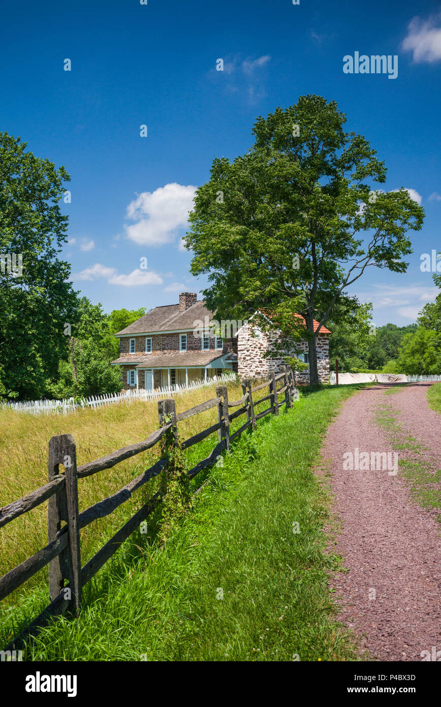 USA, Pennsylvania, Birdsboro, Daniel Boone Homestead, former home of ...