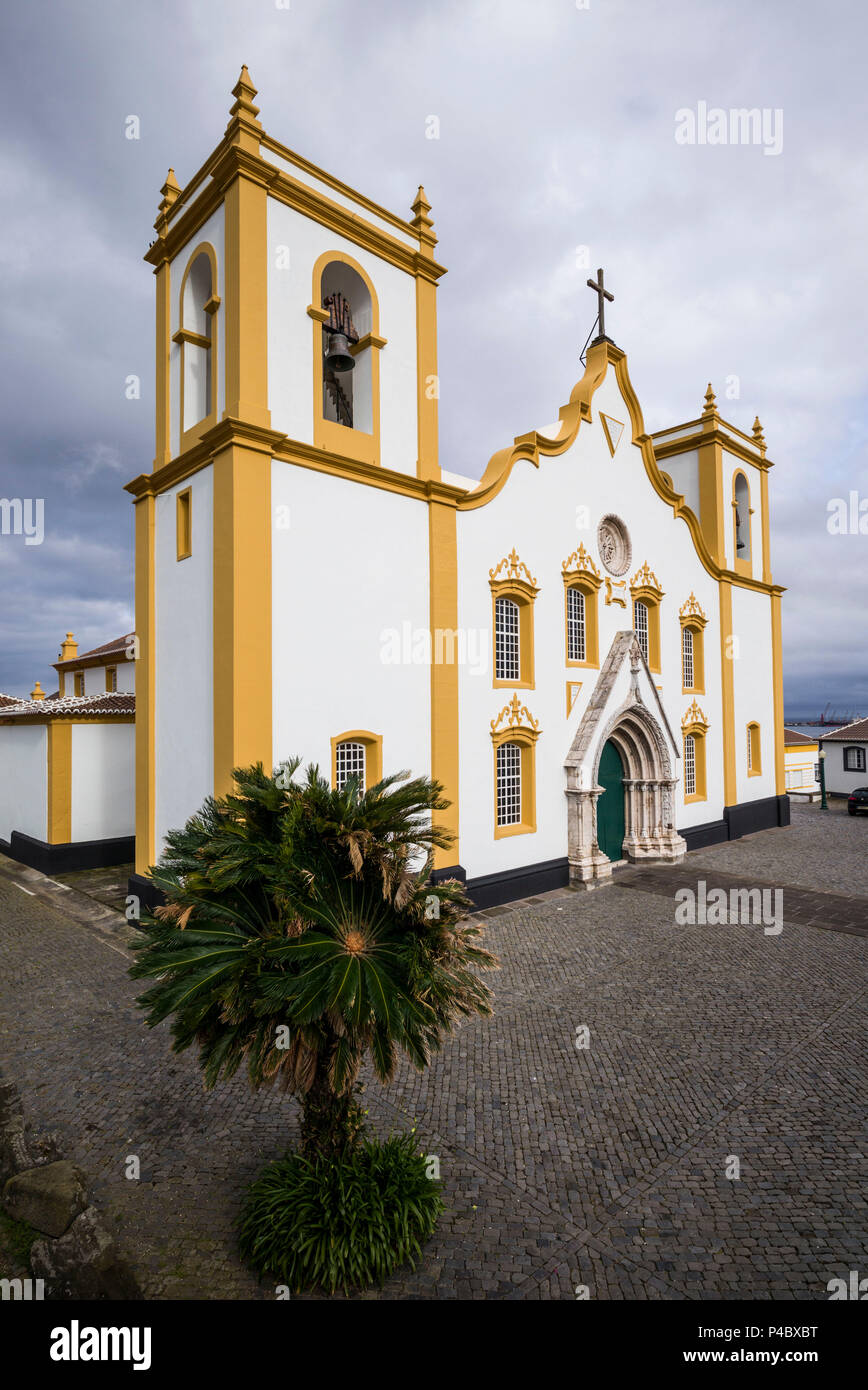 Portugal, Azores, Terceira Island, Praia da Vitoria, Igreja Matriz ...
