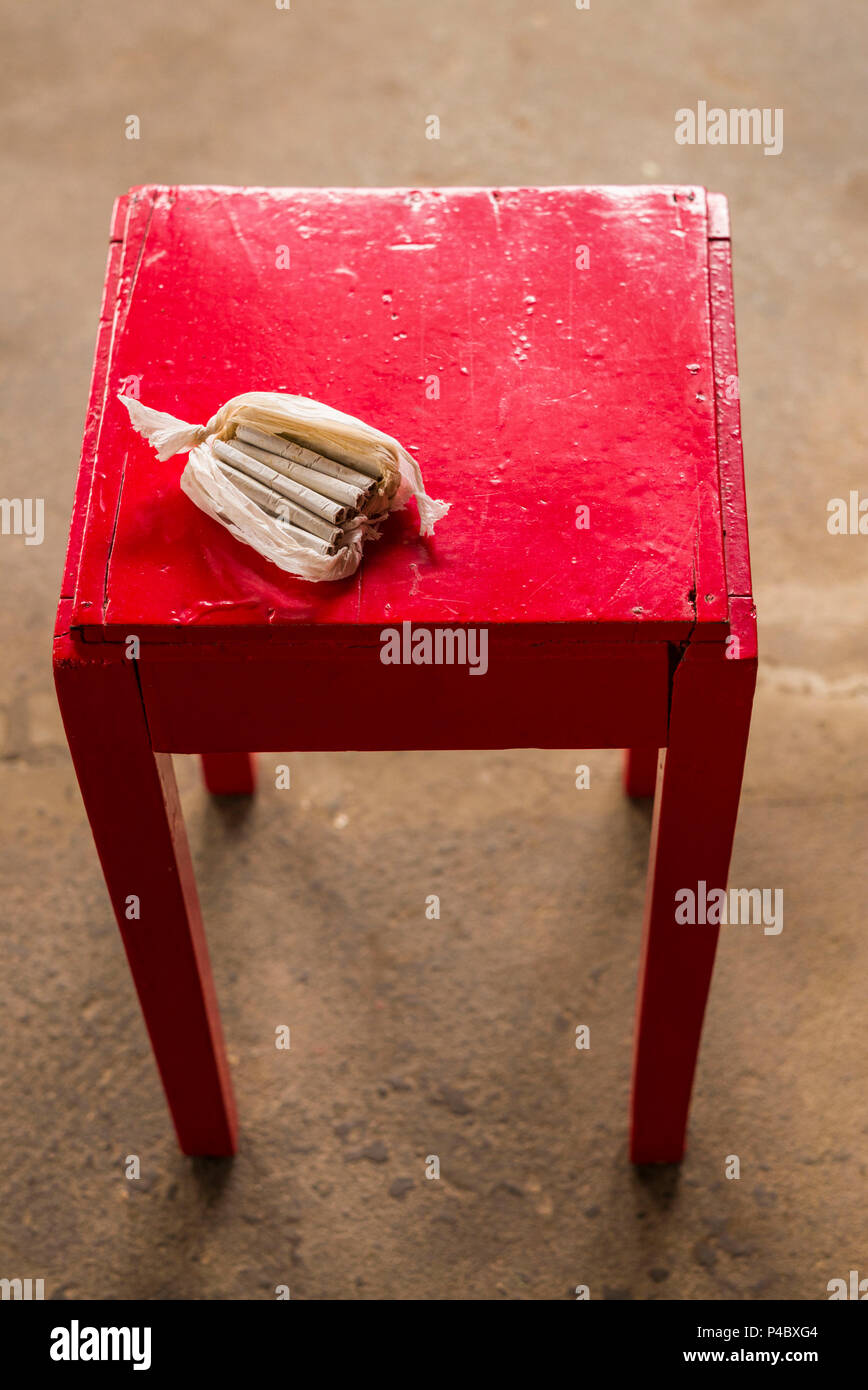 Portugal, Azores, Sao Miguel Island, Maia, Tobacco Museum in old ...