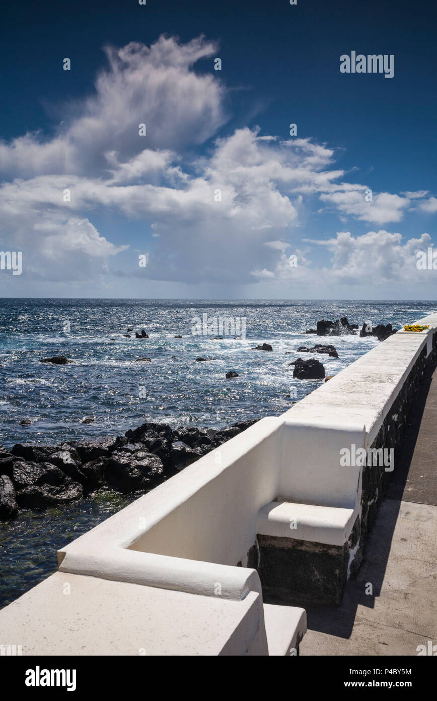The old harbor of porto pim promenade hi-res stock photography and ...