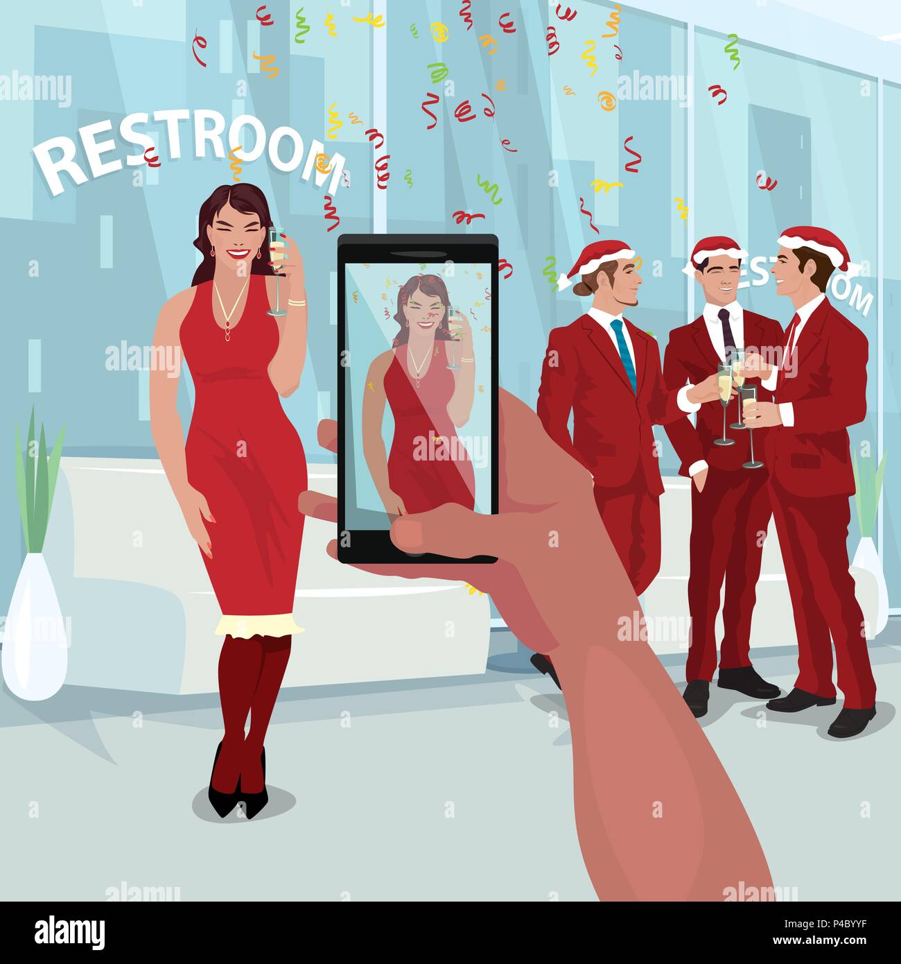 Man in hat making Stock Vector Images - Alamy