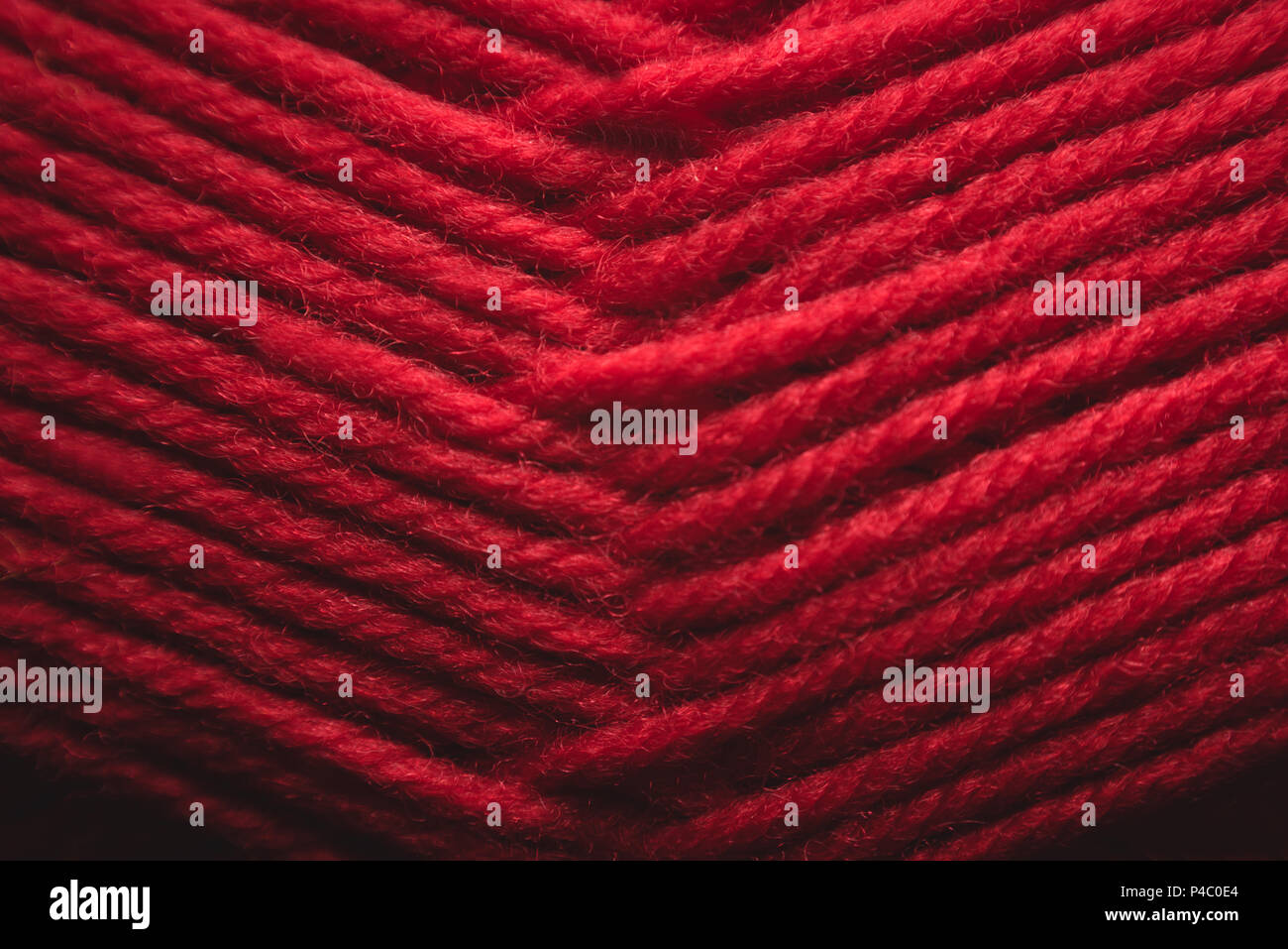 Tangled red yarn Stock Photo - Alamy