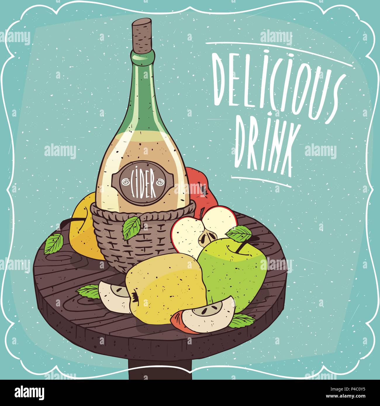 Realistic line whole green Stock Vector Images - Alamy