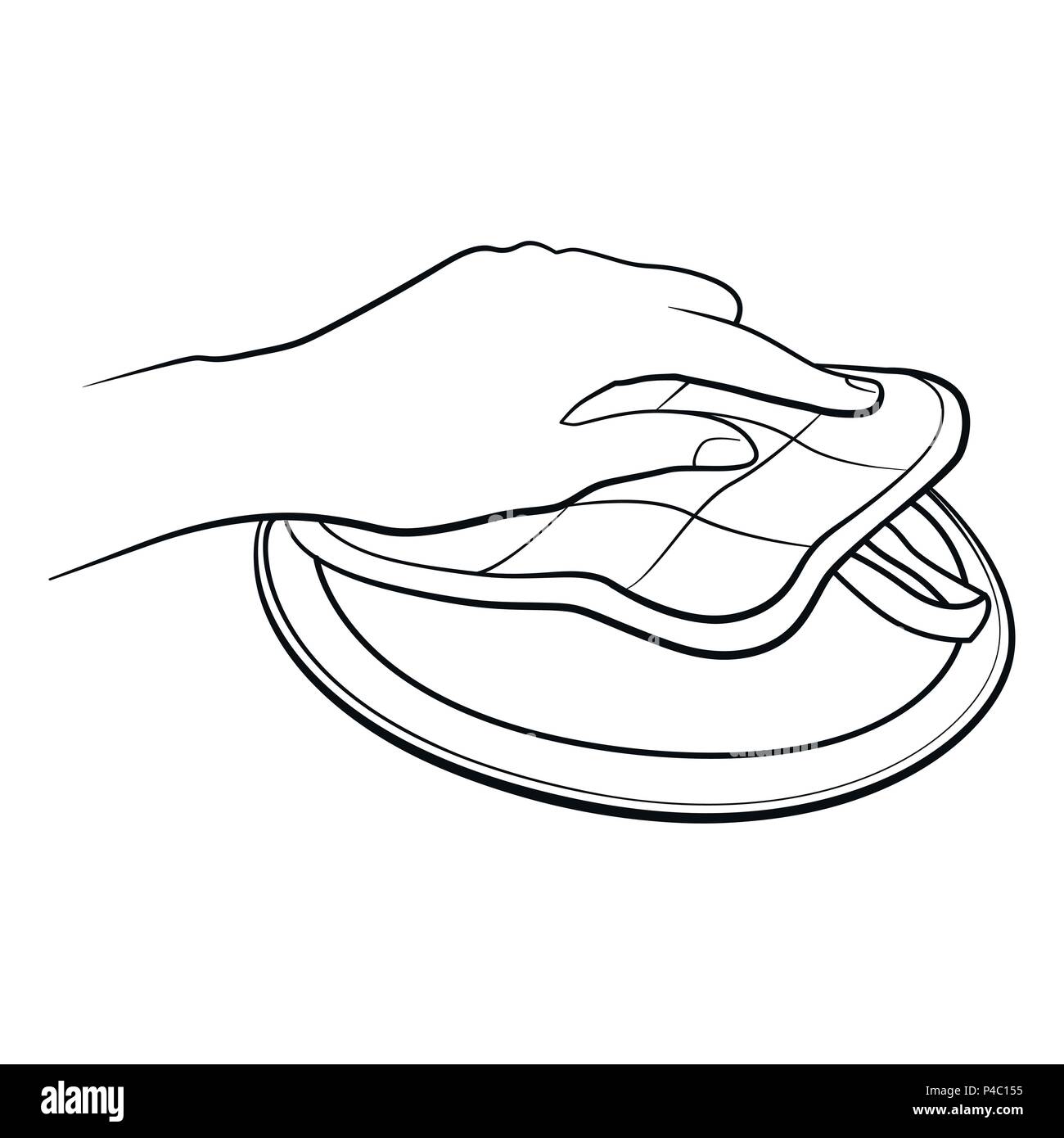 cooking hand isolated Stock Vector Image & Art - Alamy