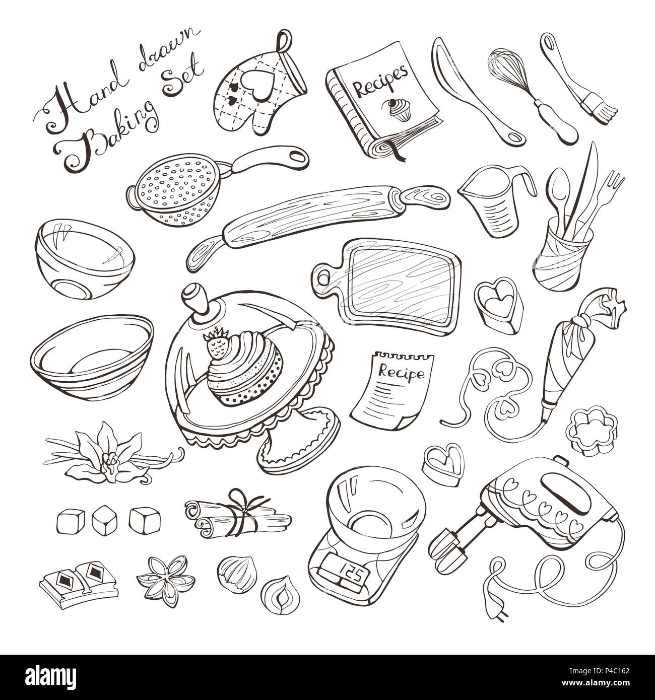 baking objects set Stock Vector Image & Art - Alamy