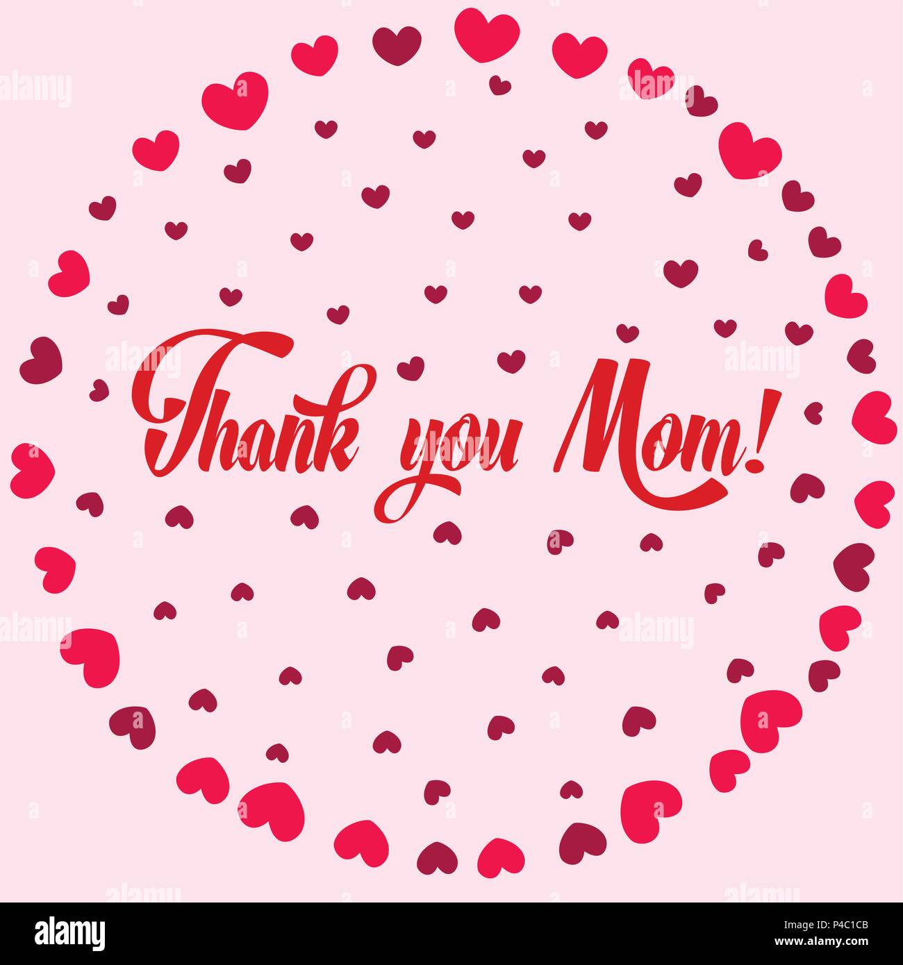 Card words love mom Stock Vector Images - Alamy