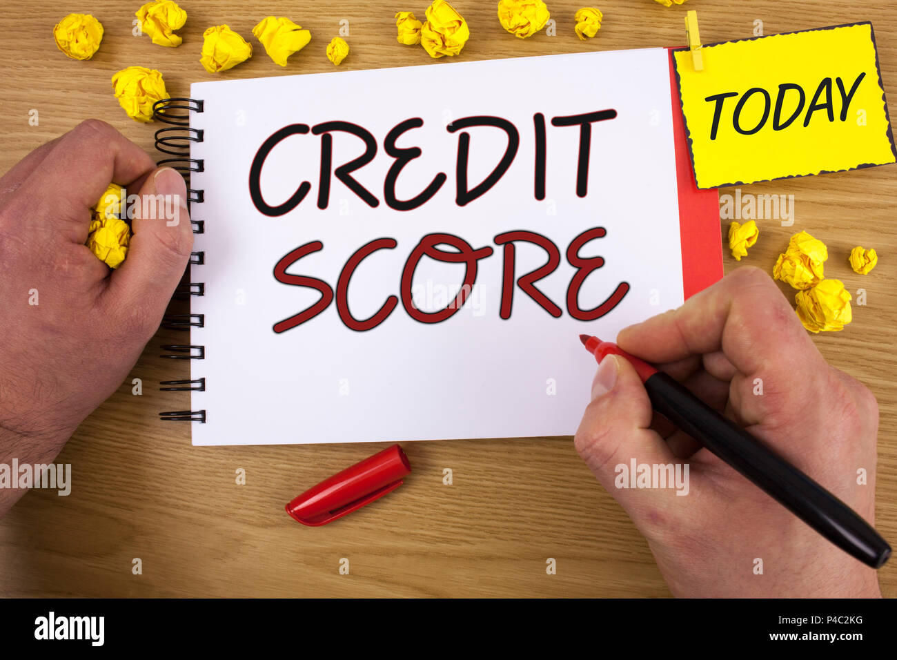 Handwriting textss writing Credit Score. Concept meaning Capacity to ...