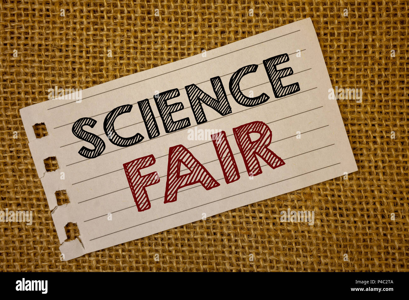 Text sign showing Science Fair. Conceptual photo School competition ...