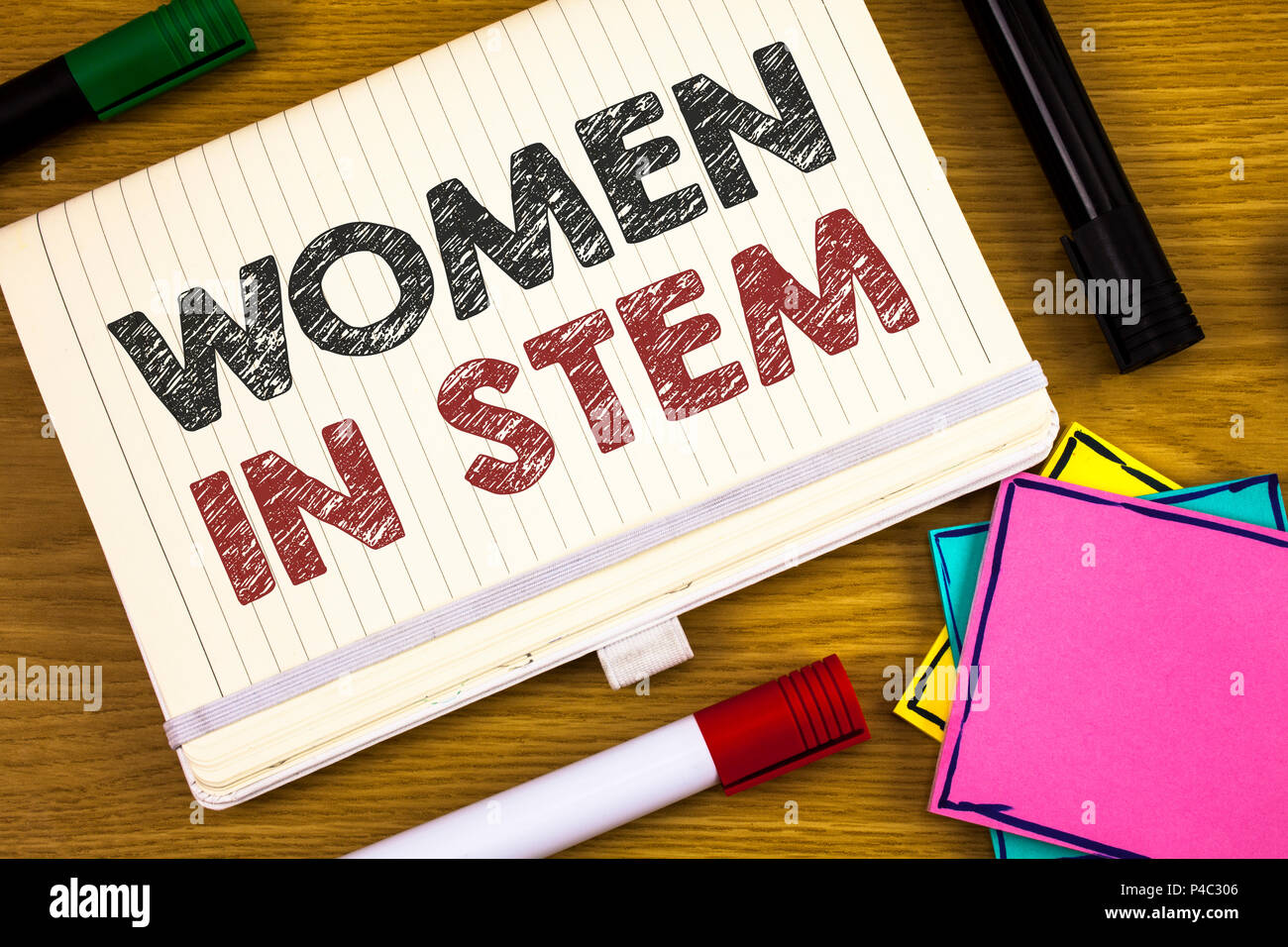 Handwriting texts writing Women In Stem. Concept meaning Science ...