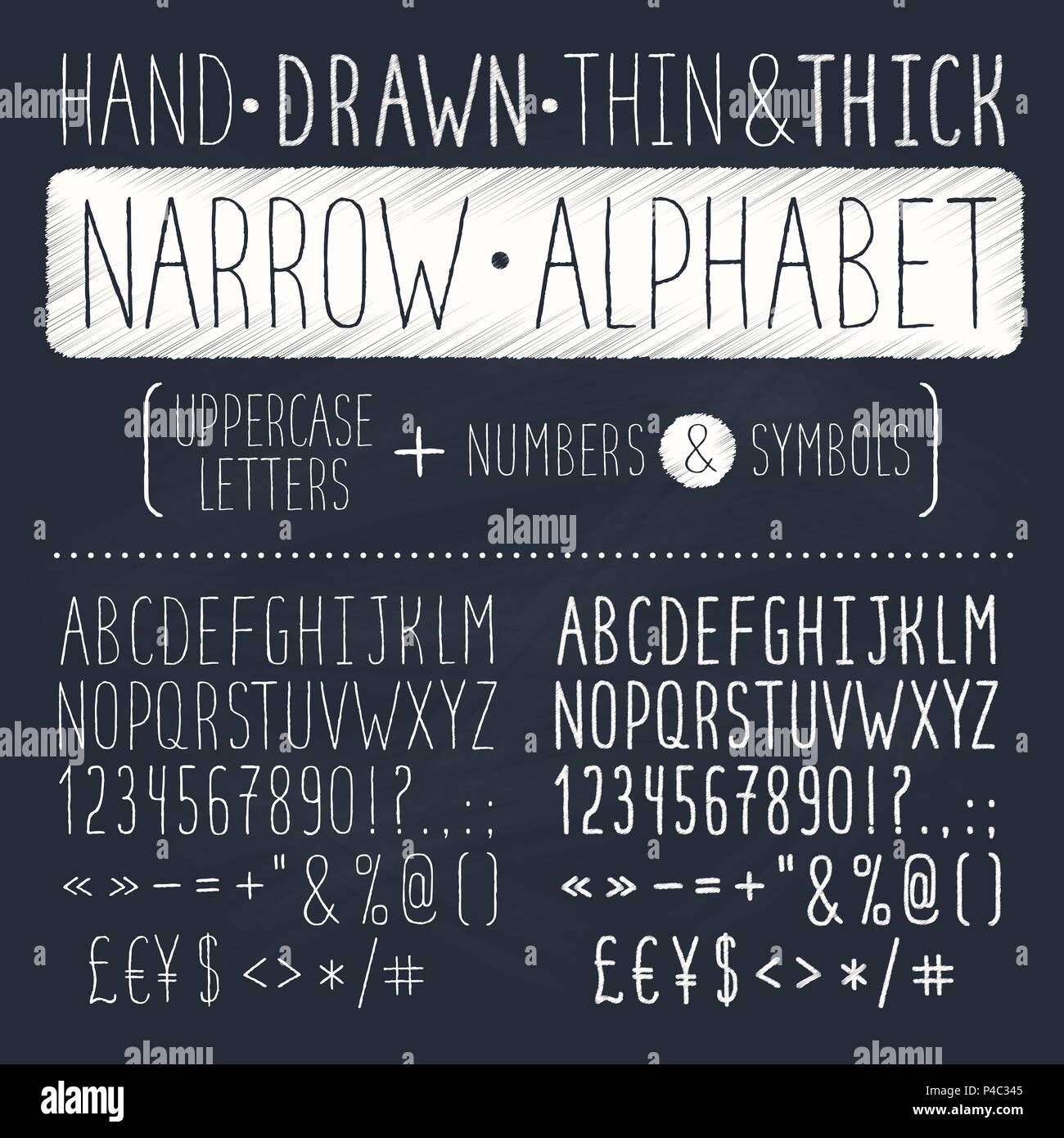 hand drawn alphabet Stock Vector Image & Art - Alamy