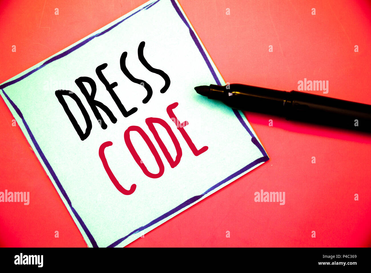 Conceptual hand writing showing Dress Code. Business photo texts Rules ...