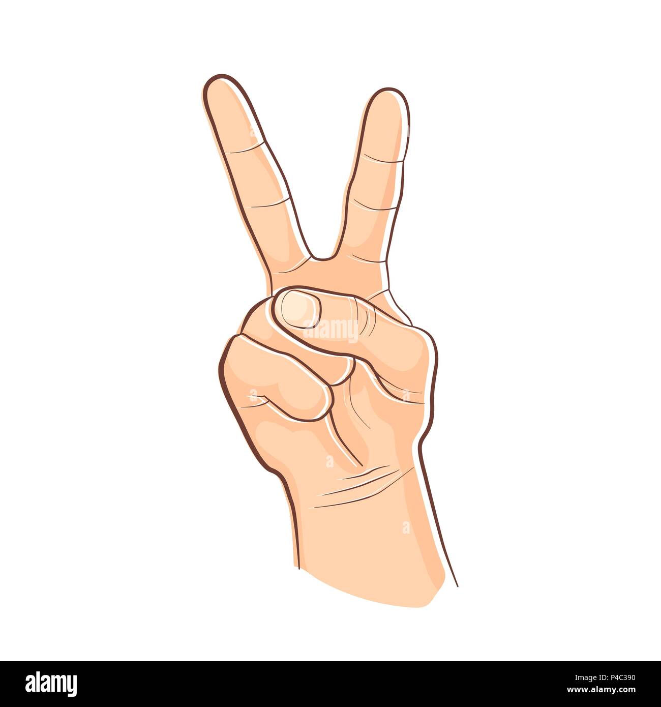 Zero hand gesture Stock Vector Images - Alamy