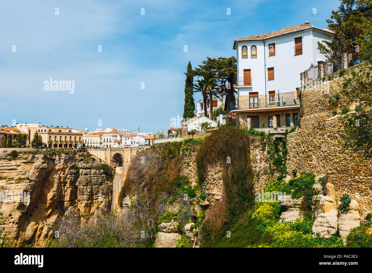 The famous stone bridge in Ronda, Andalusia, Spain Stock Photo - Alamy